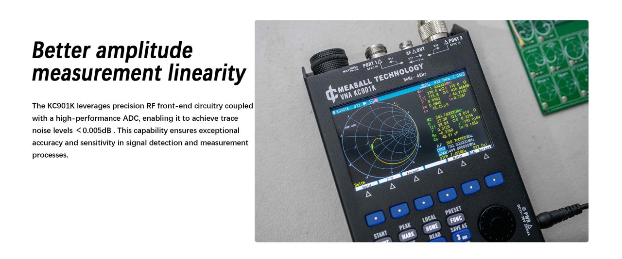MEASALL Dual Ports Handheld Network Analyzer KC901K 5kHz-4GHz | DEEPACE