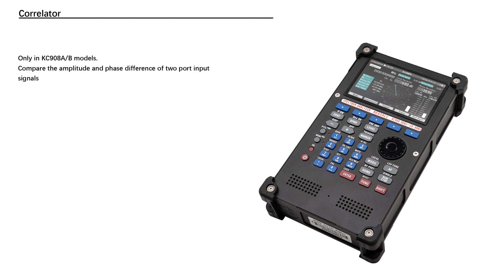 MEASALL Digital Receiver Real-time Spectrum Analyzer KC908U/V Up to 6G ...