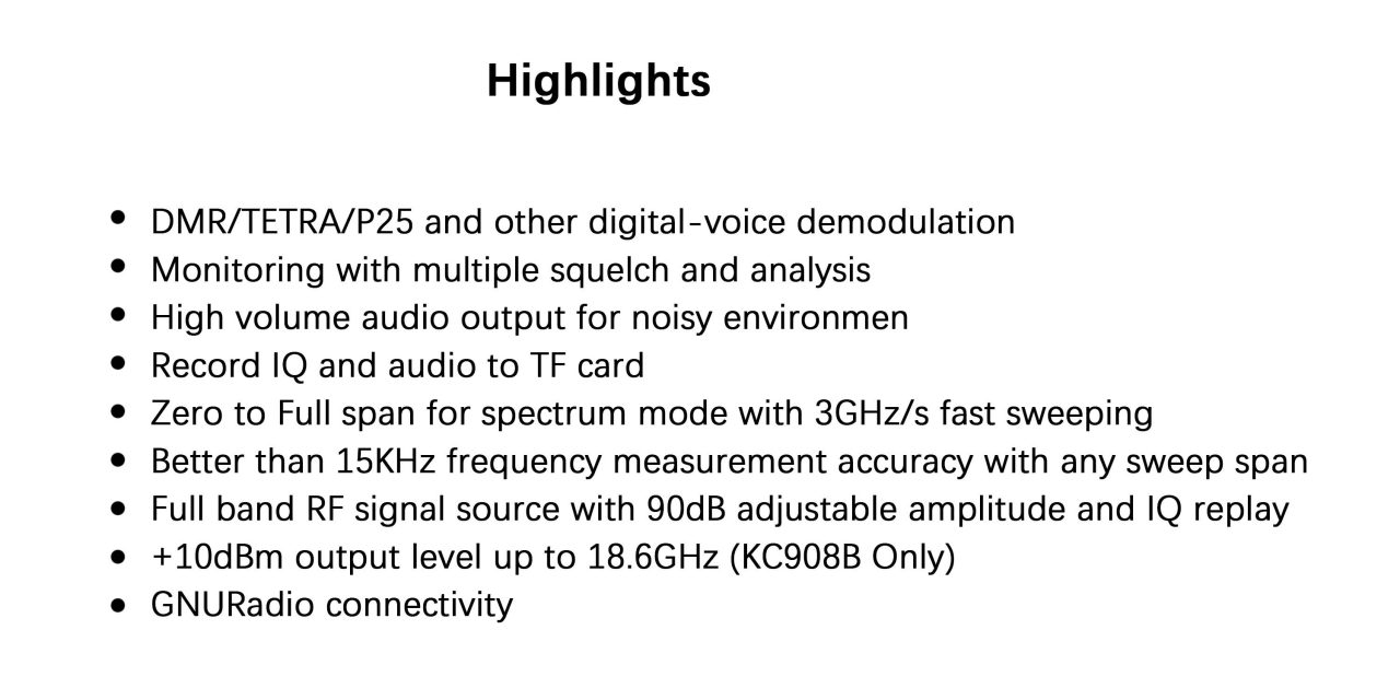 MEASALL Digital Receiver Real-time Spectrum Analyzer KC908A/B Up to18.6G | DEEPACE