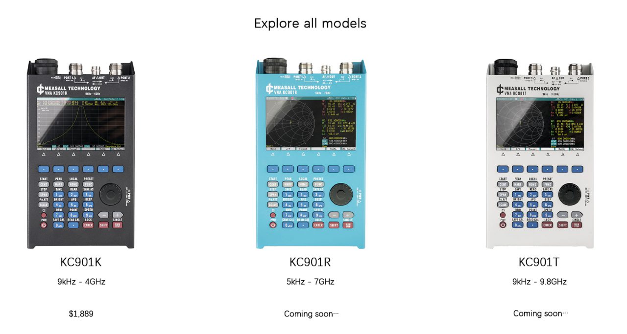 MEASALL Dual Ports Handheld Network Analyzer KC901K 9kHz-4GHz | DEEPACE